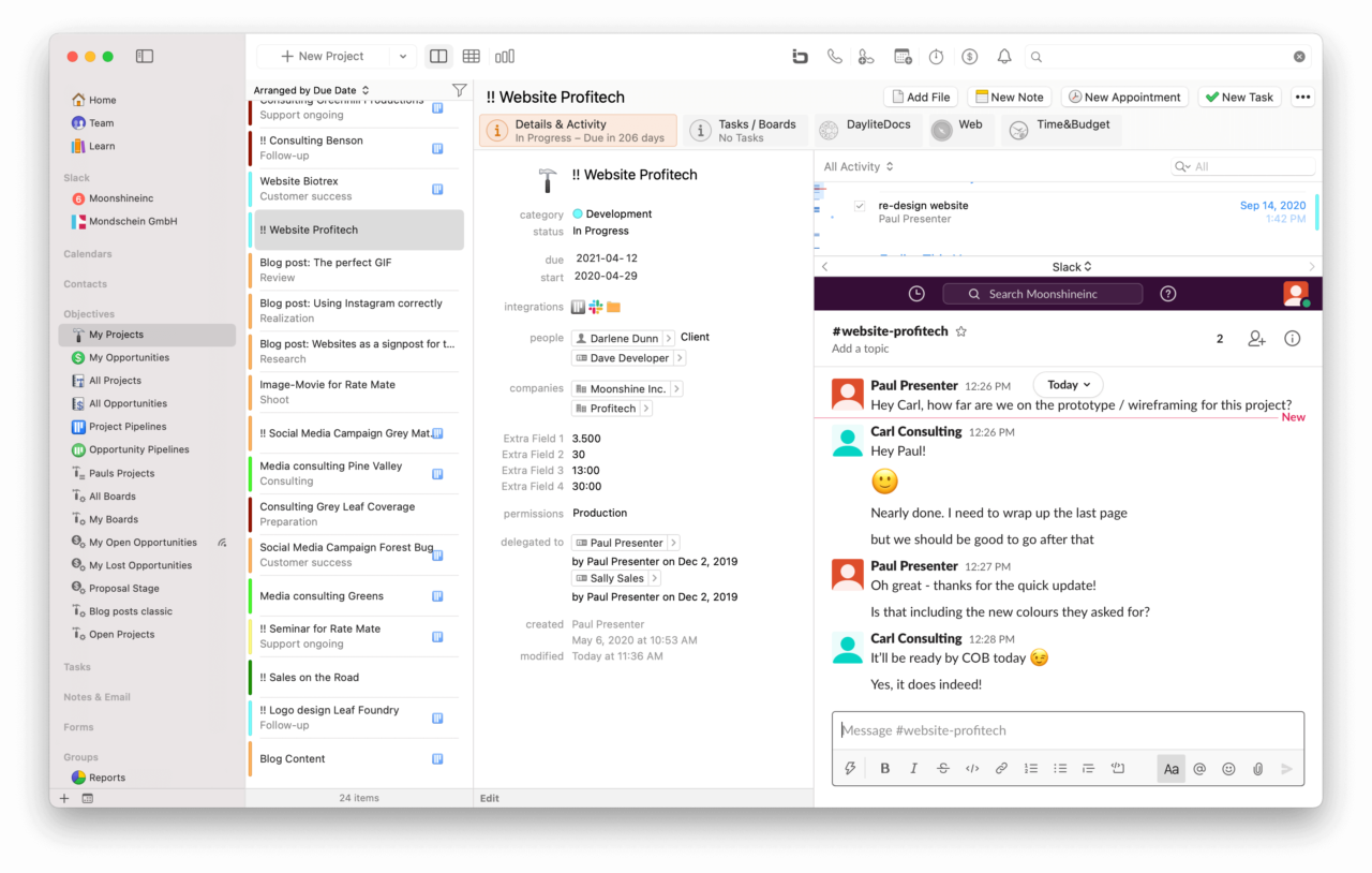 Daylite - the leading CRM & Project Management for Mac, iPhone & iPad