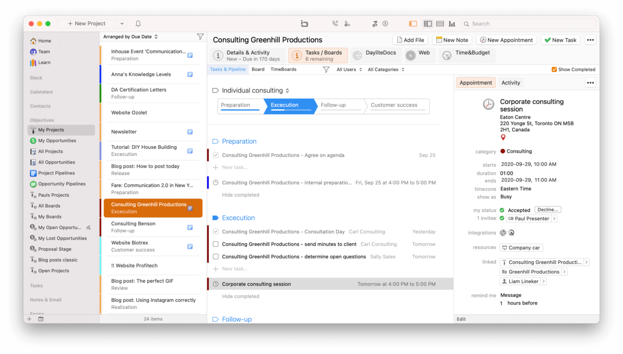Daylite - the leading CRM & Project Management for Mac, iPhone & iPad